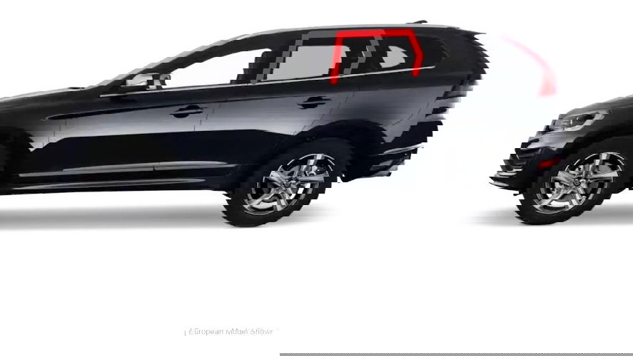 Borracha Guarnição Volvo Xc60 T5 2014 2017 Traseira Esquerda Preto